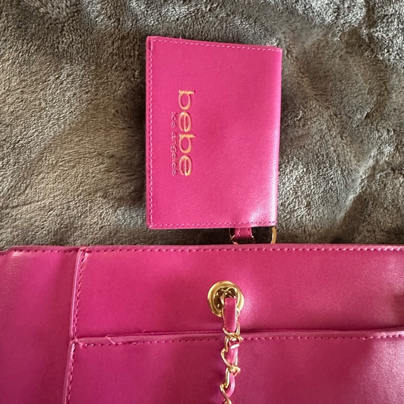 bebe | Bags | Large Barbie Pink Sparkle Bebe Tote With Matching Coin ...